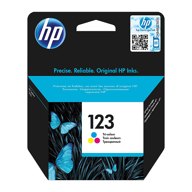 HP 123 Tri-color Original Ink Cartridge (F6V16AE) | Personal Computers