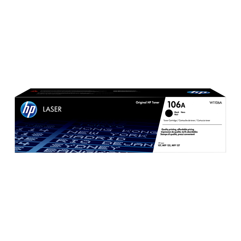 HP 106A W1106A Black Original LaserJet Toner Cartridge | Personal Computers